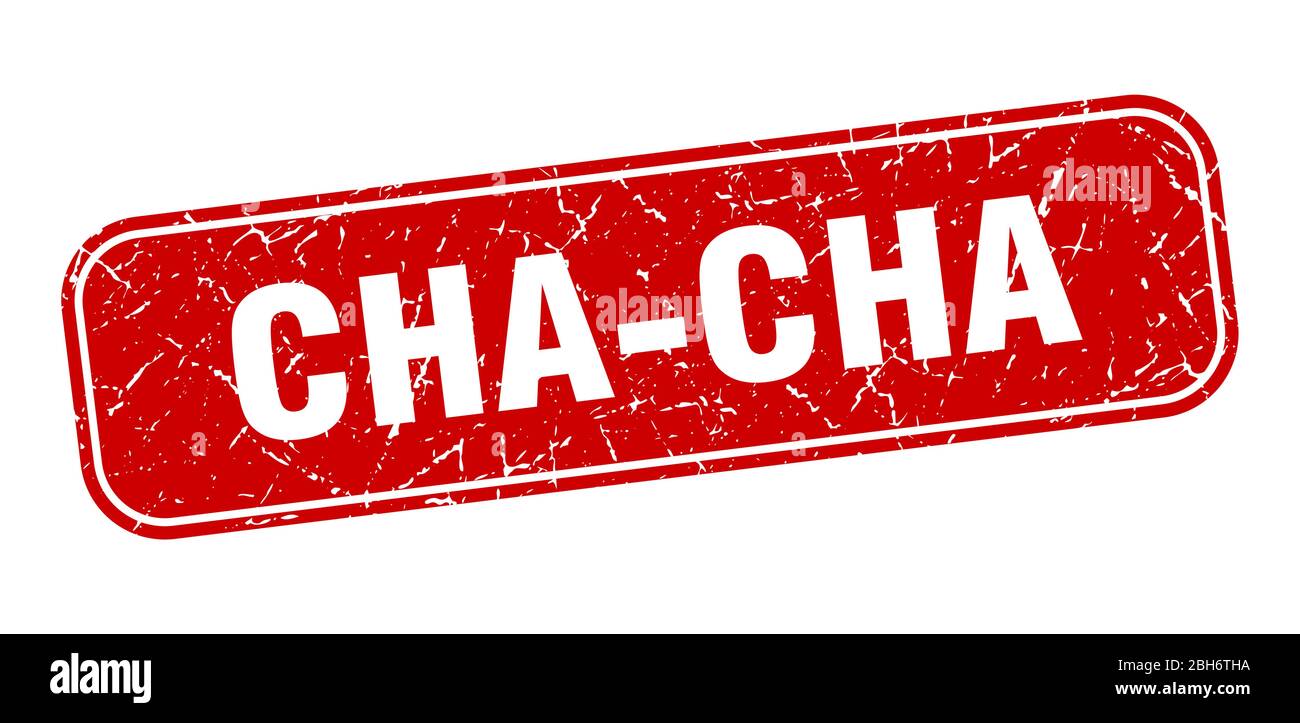 cha-cha stamp. cha-cha square grungy red sign Stock Vector Image & Art ...