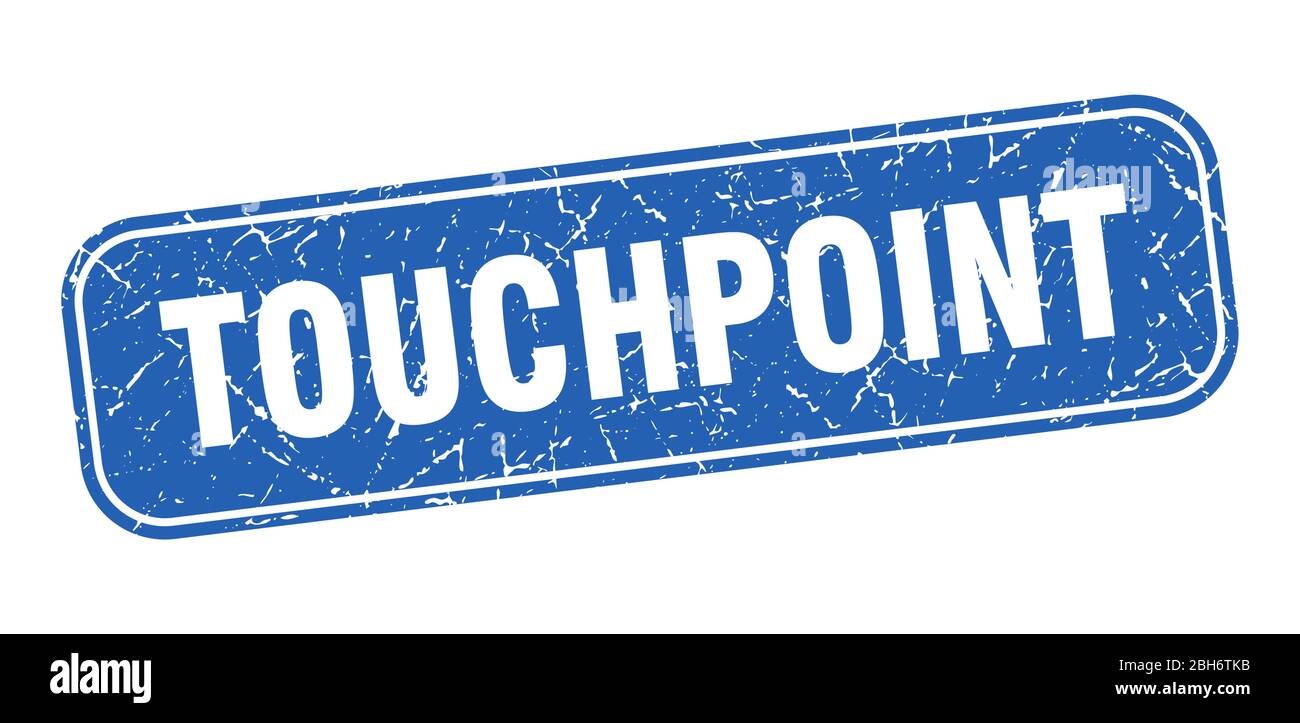 touchpoint stamp. touchpoint square grungy blue sign Stock Vector Image & Art - Alamy