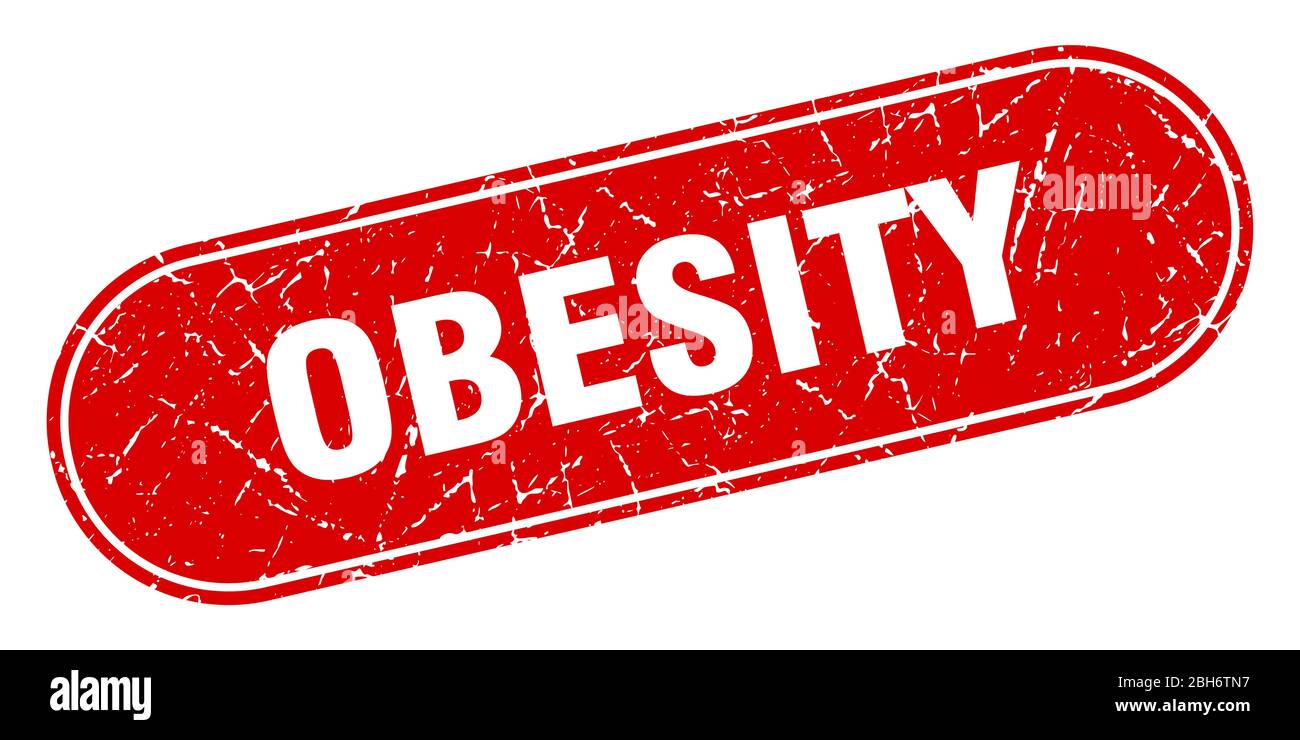 obesity sign. obesity grunge red stamp. Label Stock Vector Image & Art ...