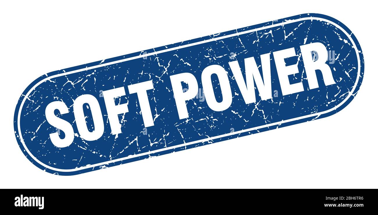 soft power sign. soft power grunge blue stamp. Label Stock Vector Image ...