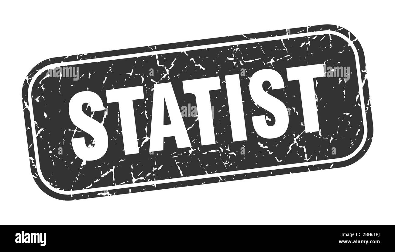 statist stamp. statist square grungy black sign Stock Vector Image & Art - Alamy