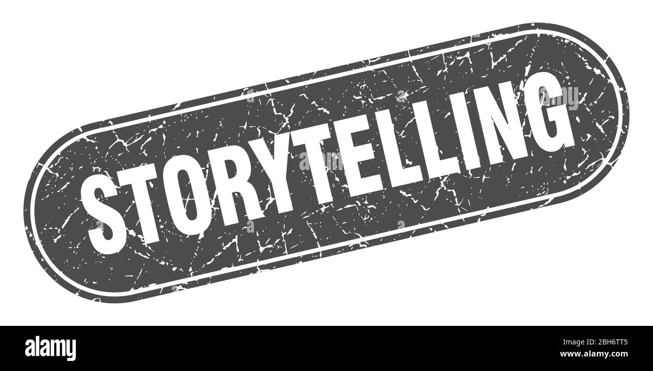 storytelling sign. storytelling grunge black stamp. Label Stock Vector ...