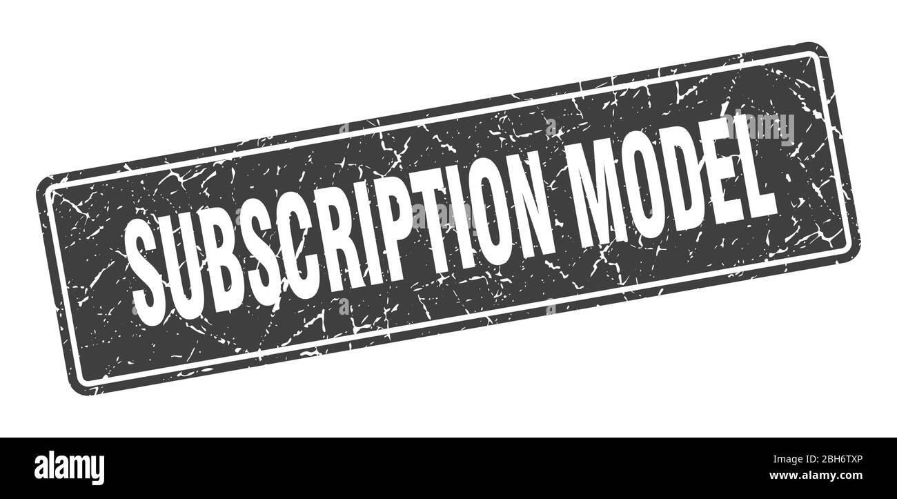 subscription model stamp. subscription model vintage black label. Sign ...