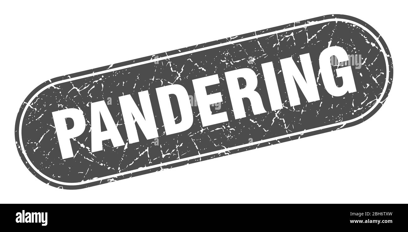 pandering sign. pandering grunge black stamp. Label Stock Vector Image ...