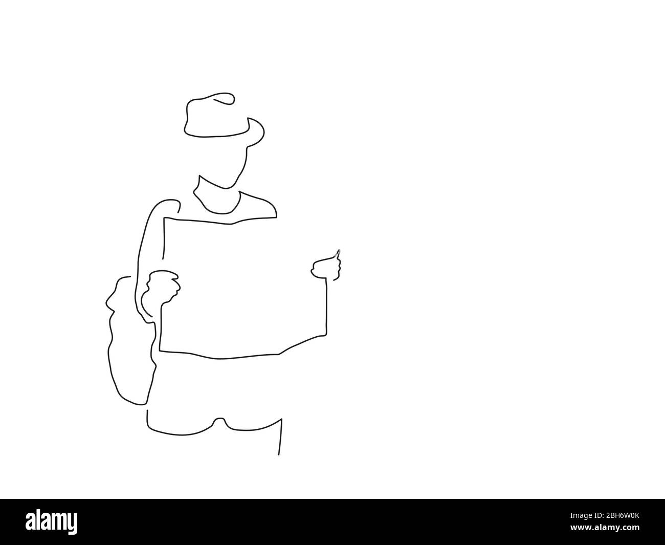 People traveling line drawing, vector illustration design Stock Vector ...