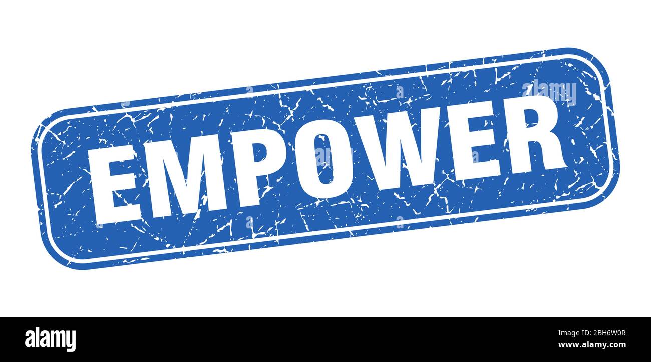 empower stamp. empower square grungy blue sign Stock Vector Image & Art ...