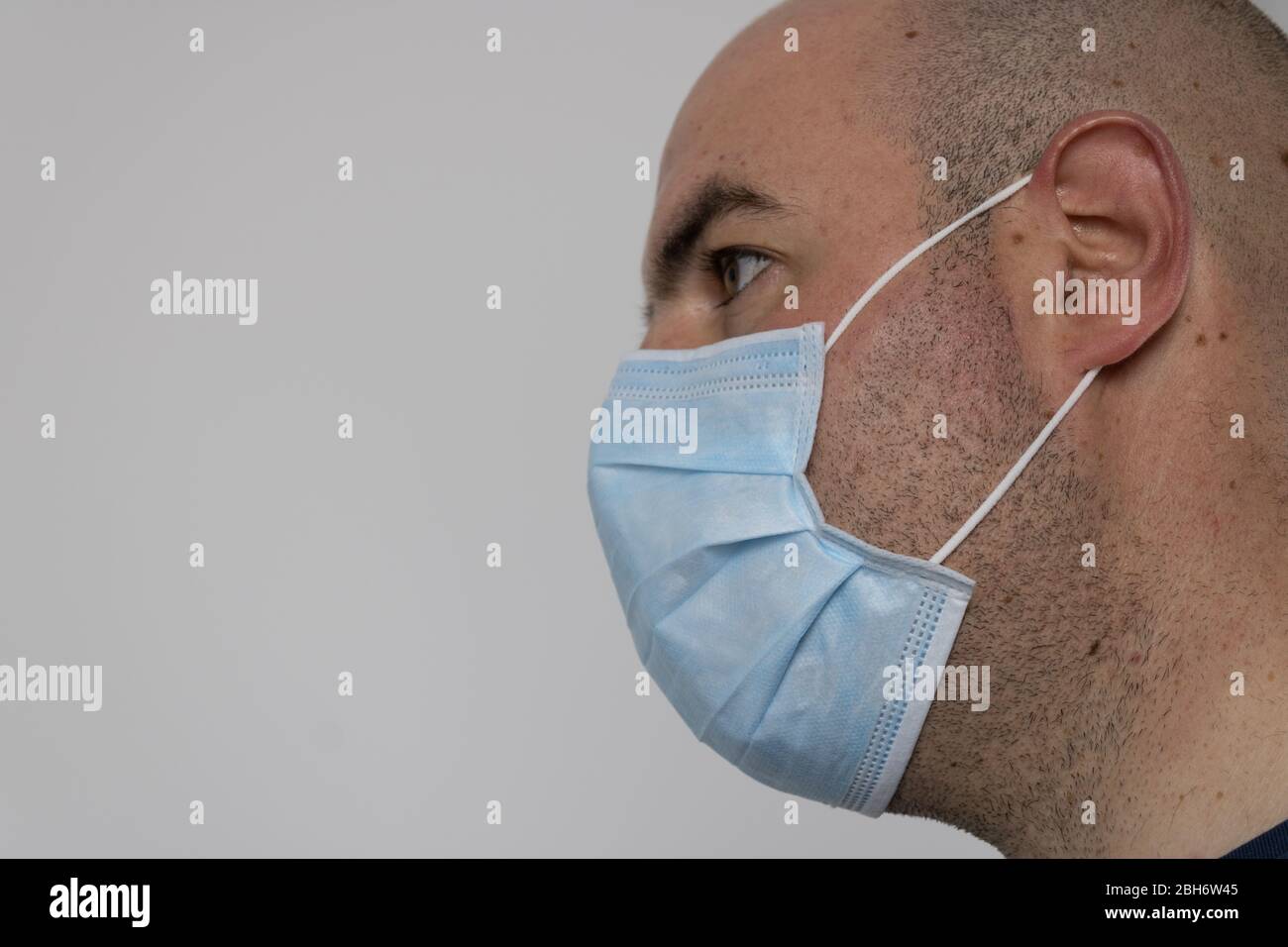 man with a profile mask Stock Photo - Alamy