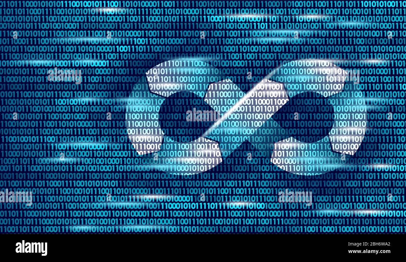 Devops software development operations infinity symbol. Programmer ...