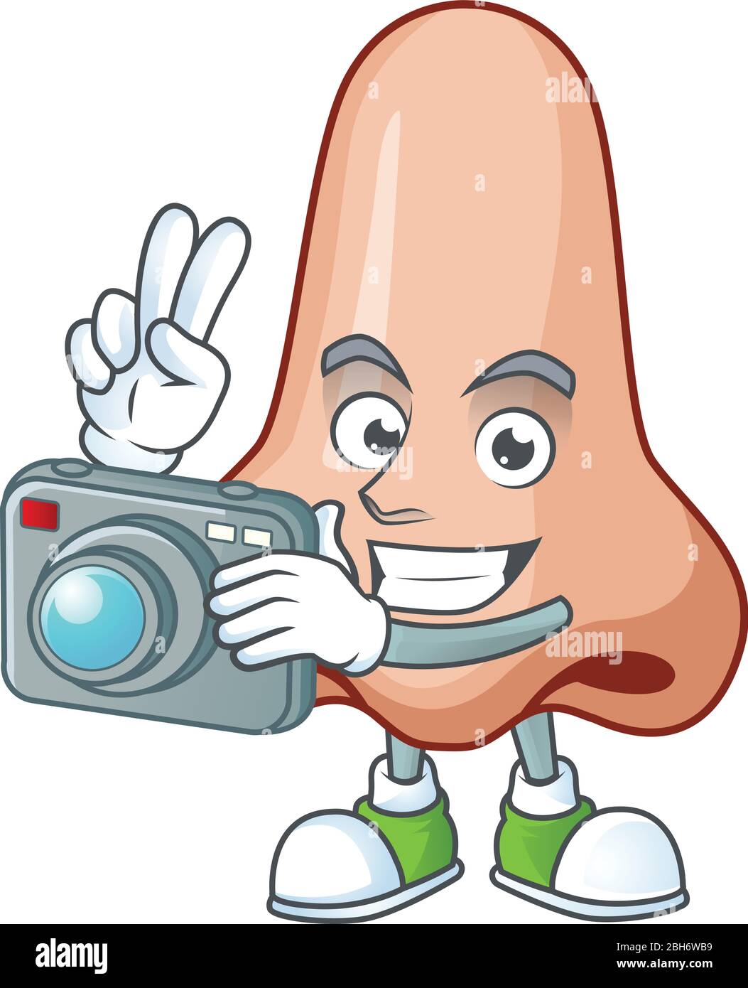 Nose photographer mascot design concept using an expensive camera Stock ...