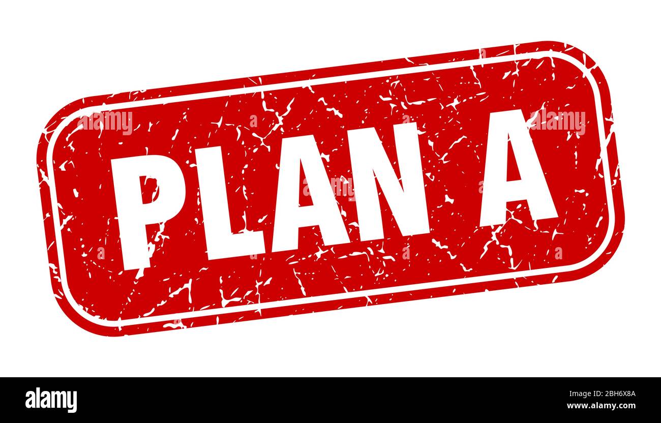 plan a stamp. plan a square grungy red sign Stock Vector Image & Art ...