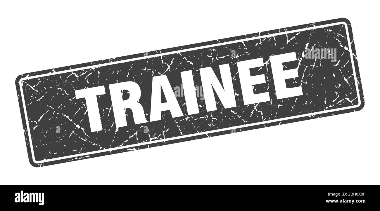 trainee stamp. trainee vintage black label. Sign Stock Vector Image ...