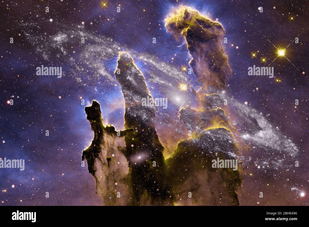 Beauty of endless cosmos. Science fiction wallpaper. Elements of this ...