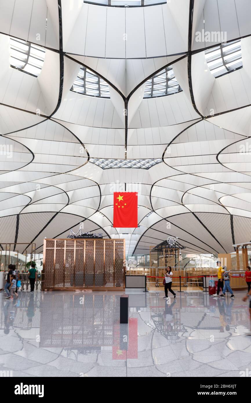 Beijing, China – September 30, 2019: Beijing Daxing New International ...