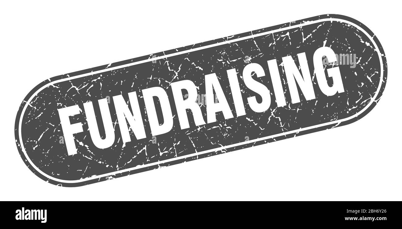 fundraising sign. fundraising grunge black stamp. Label Stock Vector ...