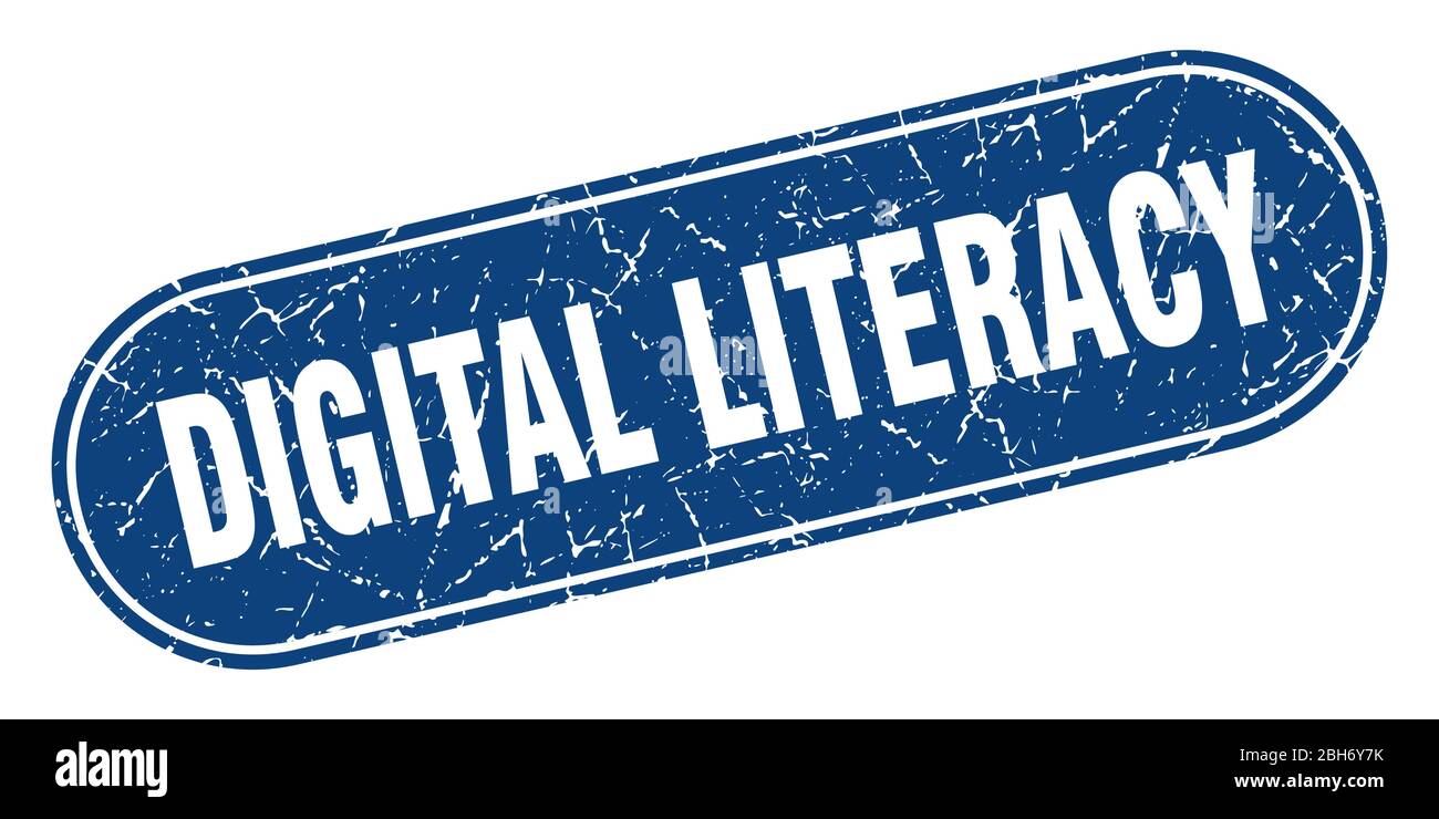 digital literacy sign. digital literacy grunge blue stamp. Label Stock ...