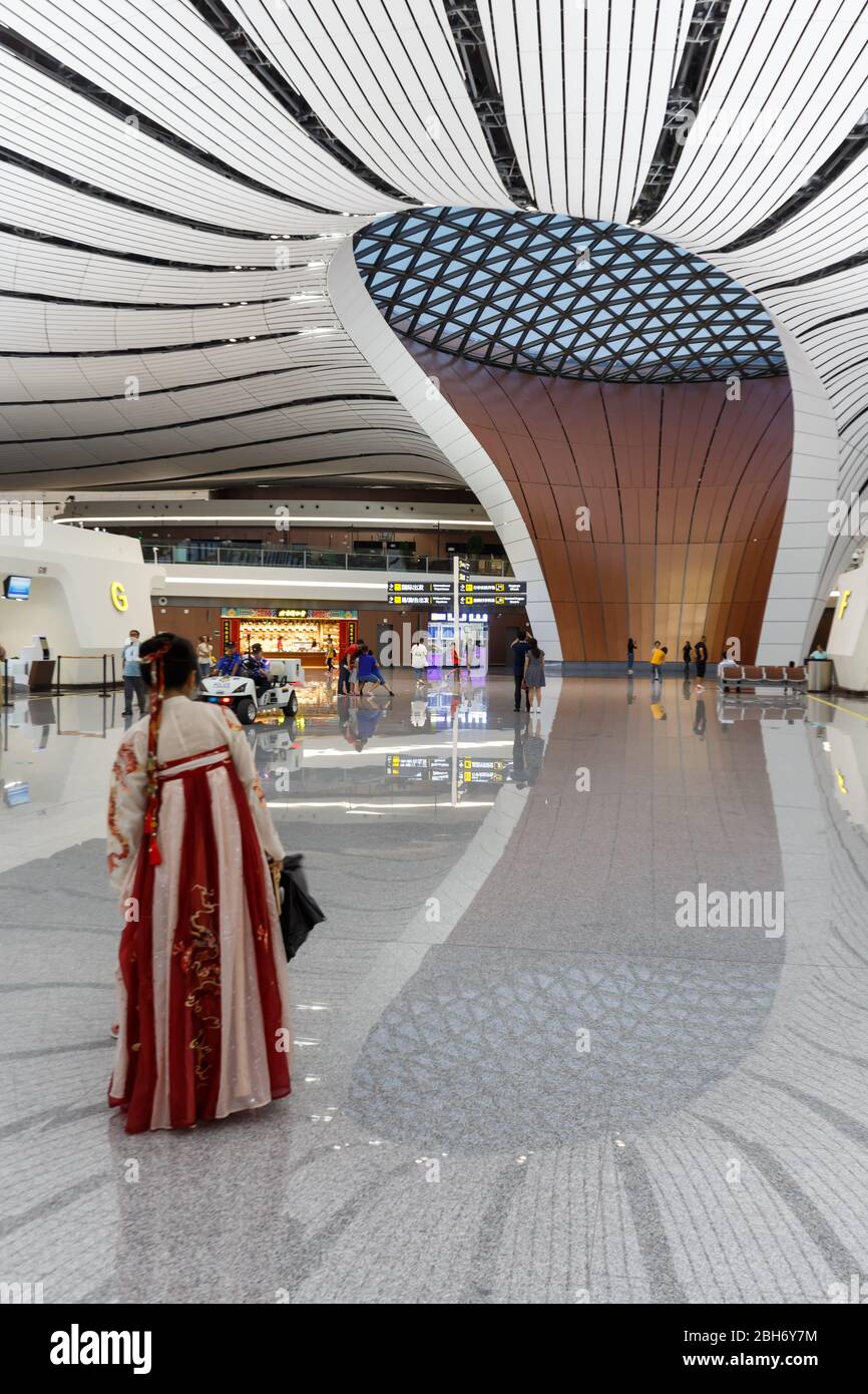 Beijing, China – September 30, 2019: Beijing Daxing New International ...