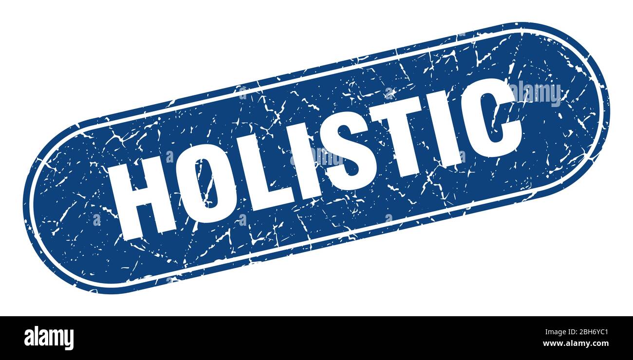 holistic sign. holistic grunge blue stamp. Label Stock Vector Image ...