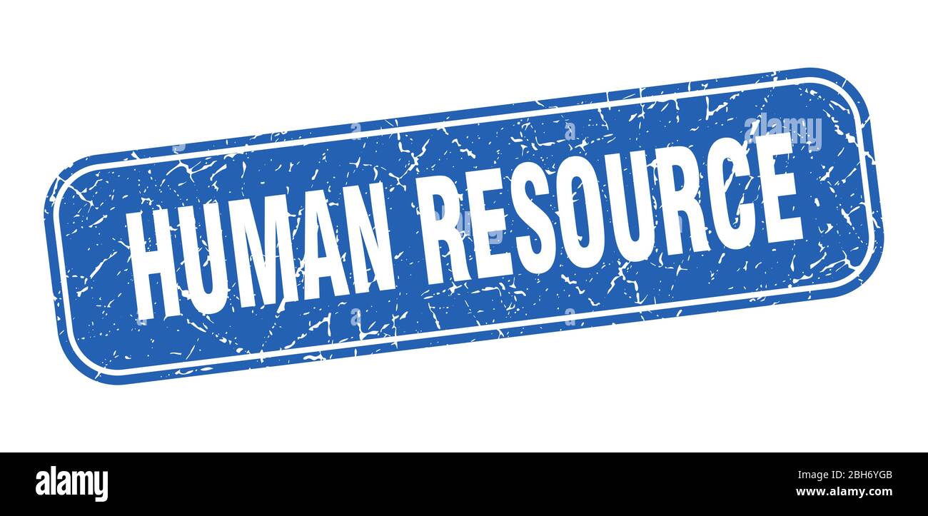Human resource square stamp Stock Vector Images - Alamy