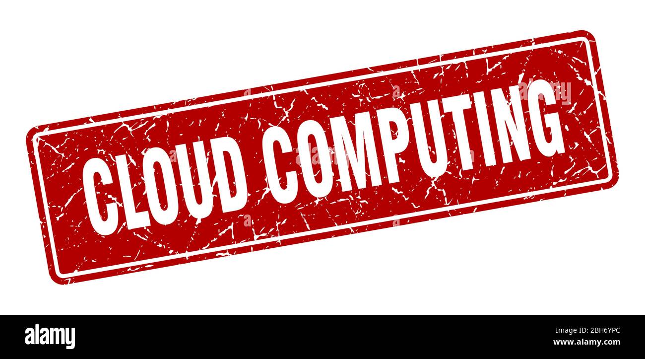 cloud computing stamp. cloud computing vintage red label. Sign Stock ...