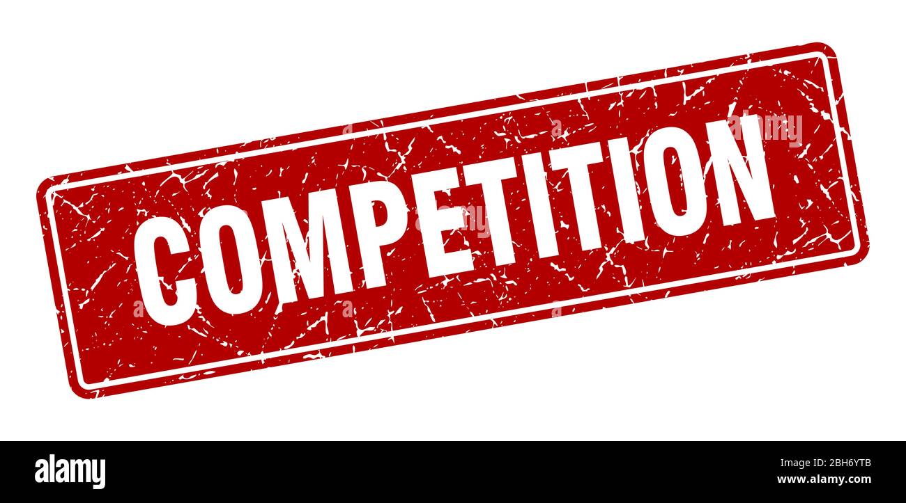 competition stamp. competition vintage red label. Sign Stock Vector ...