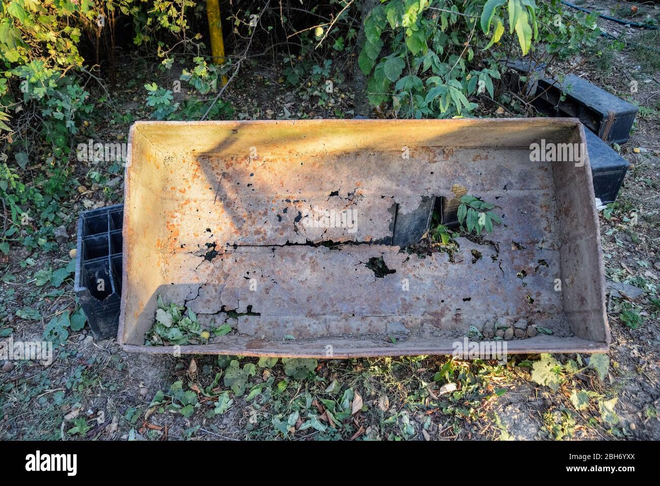 Metallic trough hi-res stock photography and images - Alamy