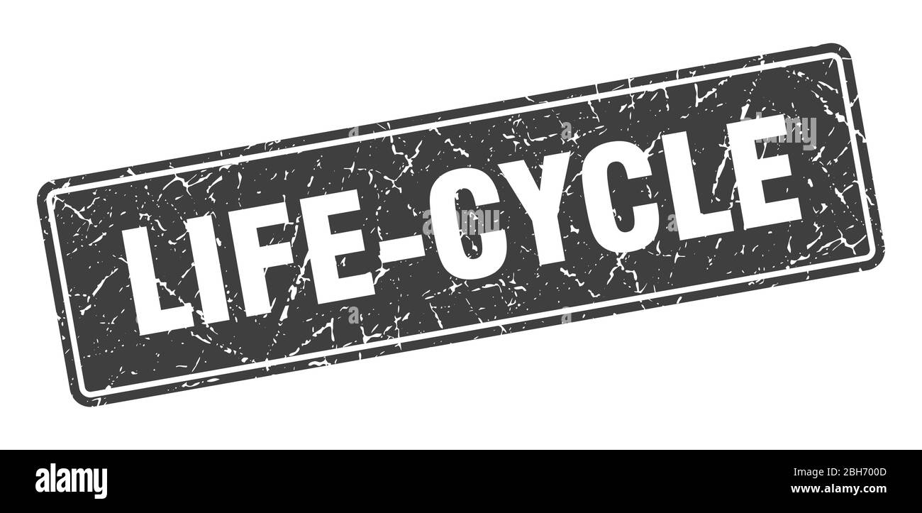 life-cycle stamp. life-cycle vintage black label. Sign Stock Vector ...