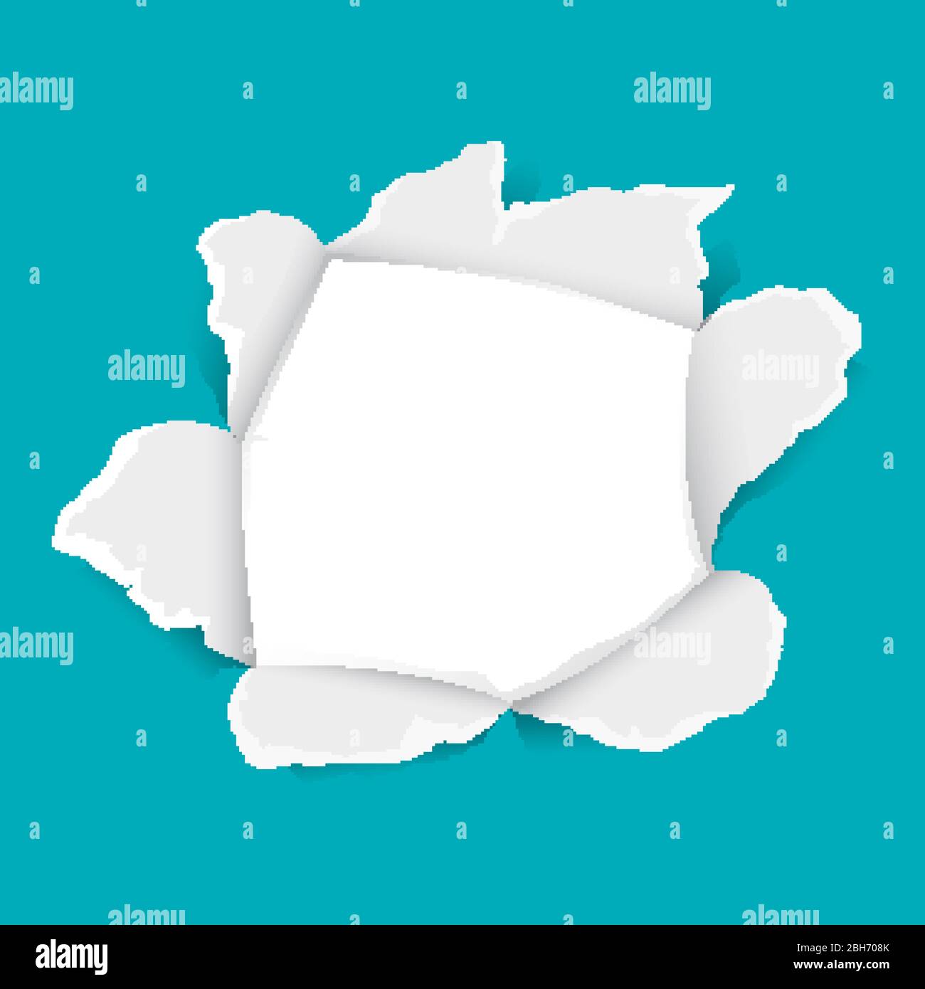 Background template design with ripping paper illustration Stock Vector ...