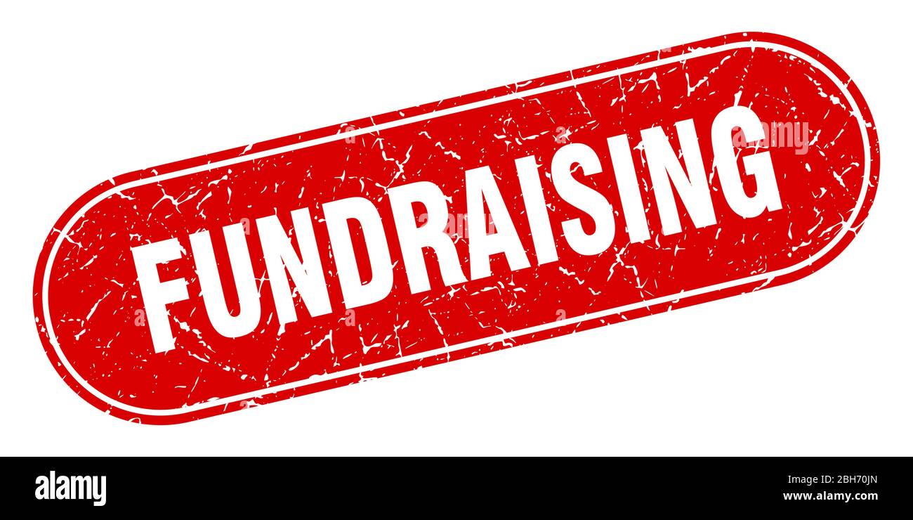 fundraising sign. fundraising grunge red stamp. Label Stock Vector ...
