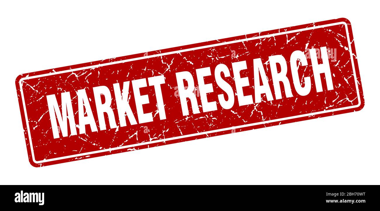 market research stamp. market research vintage red label. Sign Stock ...