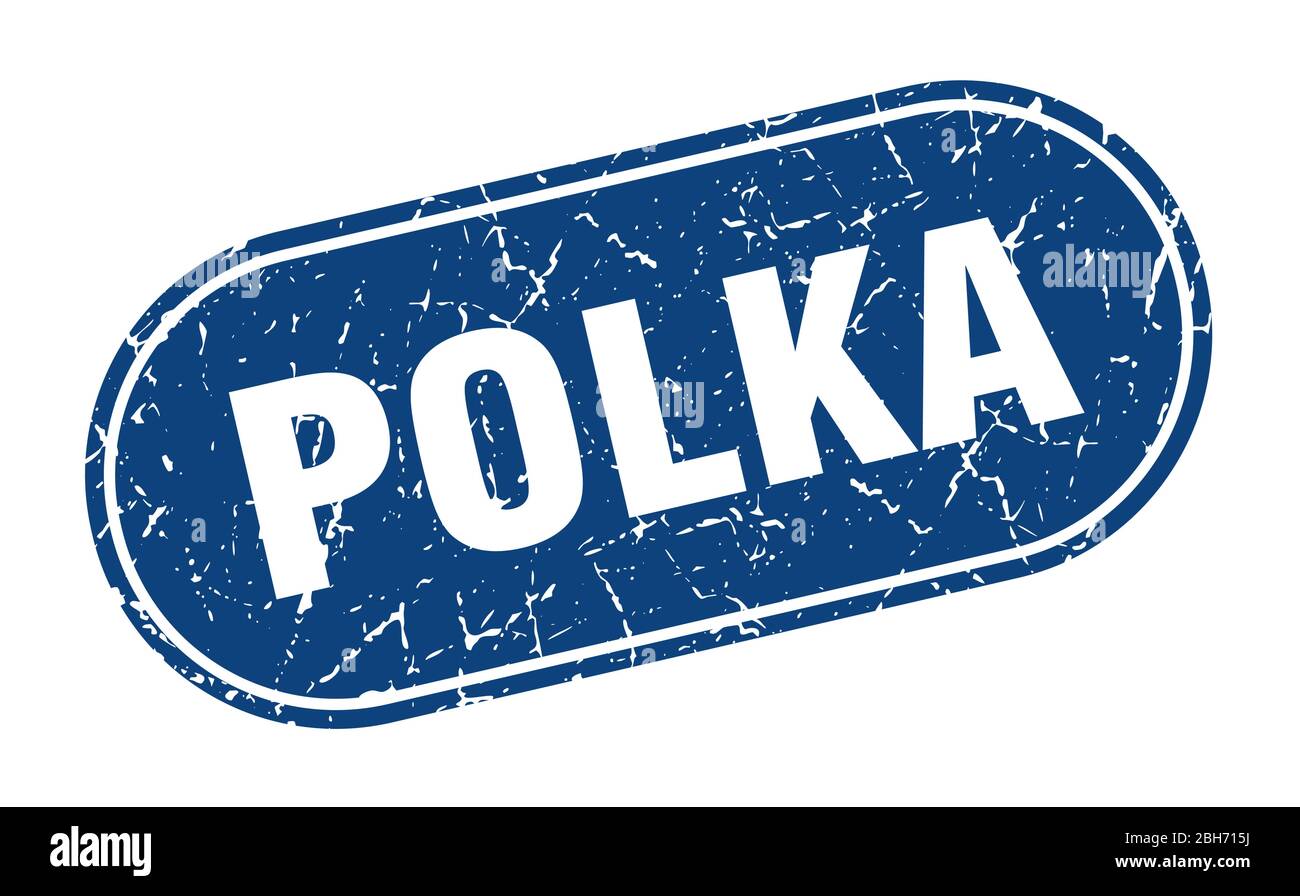 polka sign. polka grunge blue stamp. Label Stock Vector Image & Art - Alamy