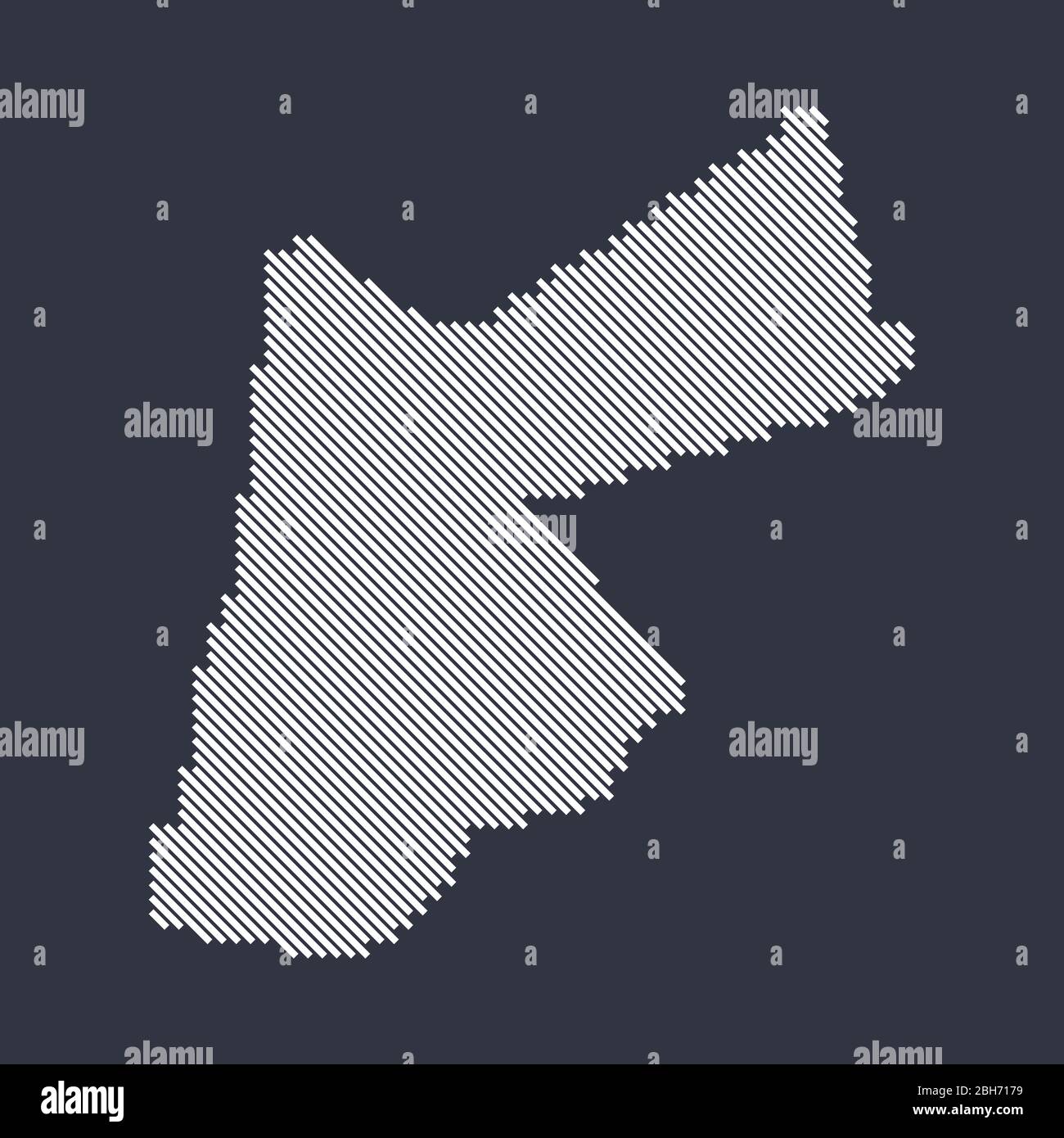 Stylized simple diagonal line map of Jordan Stock Vector Image & Art ...