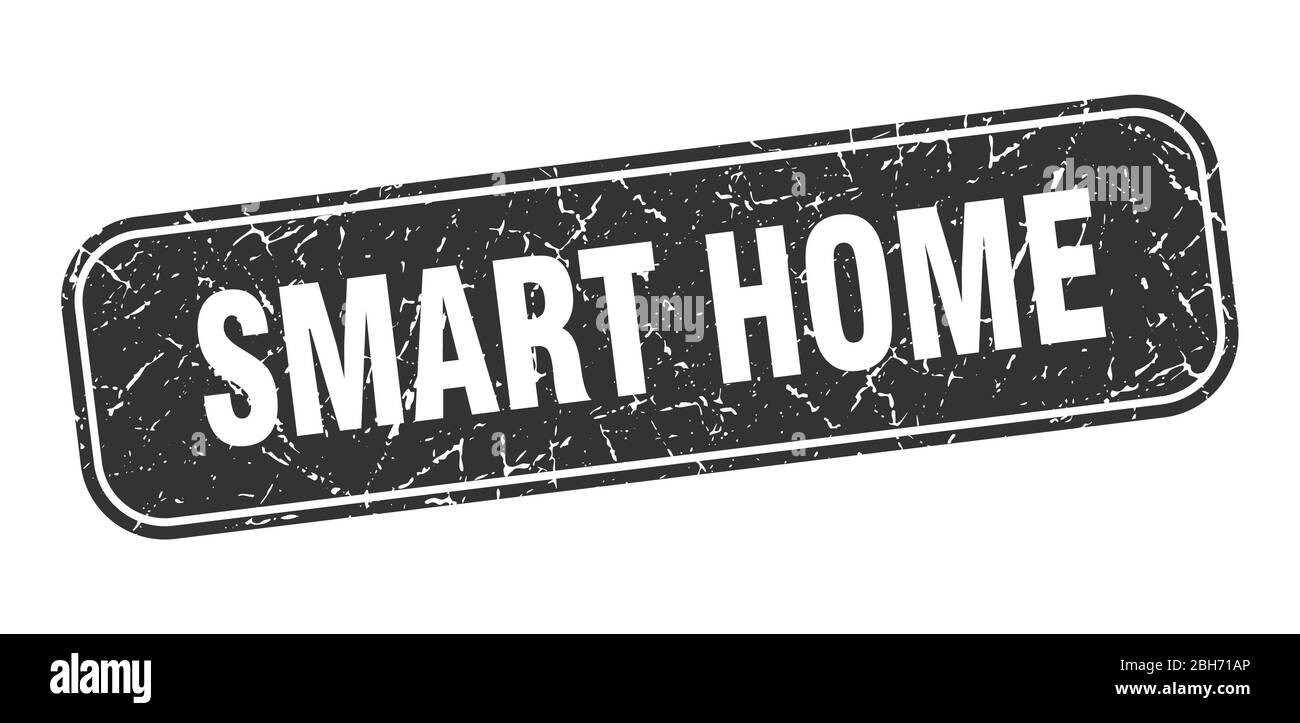 Smart home stamp square hi-res stock photography and images - Alamy