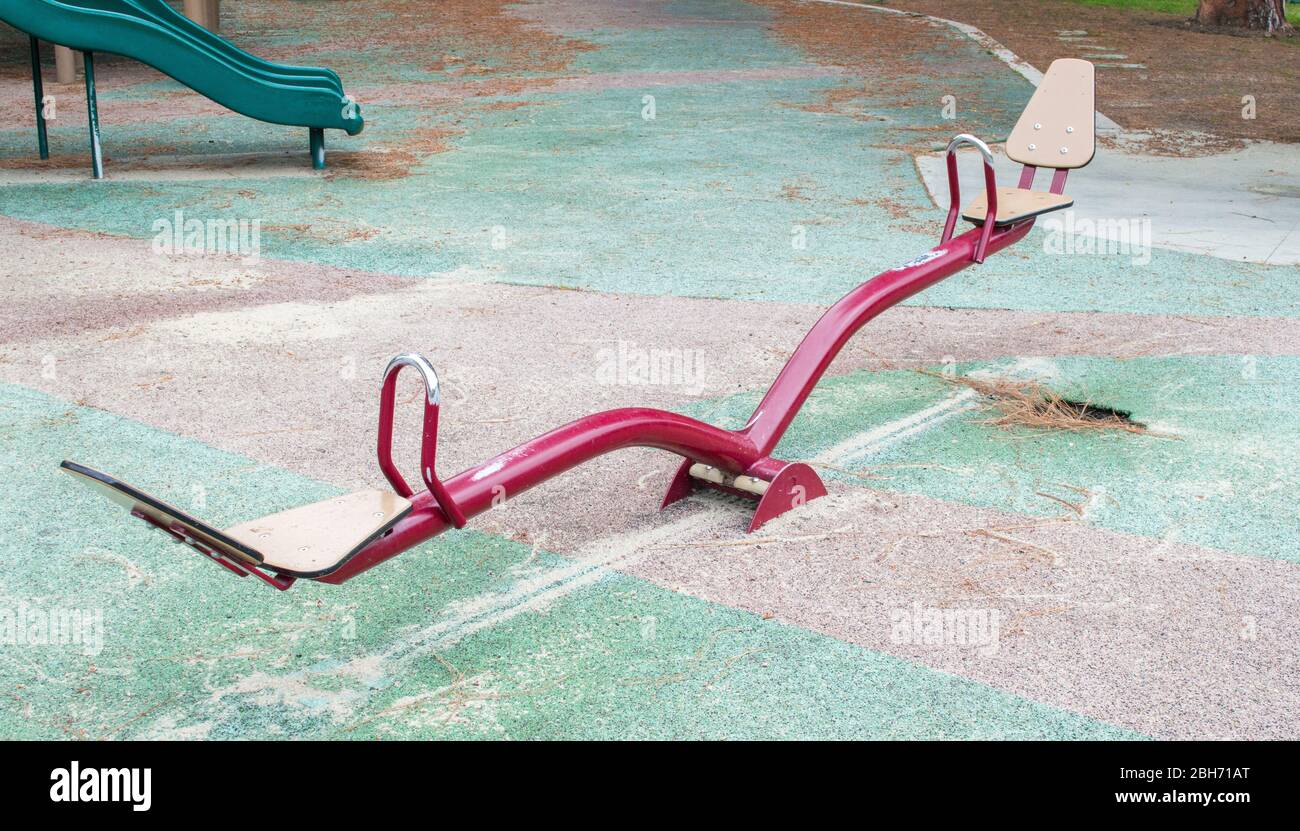 Teeter totter hi-res stock photography and images - Alamy
