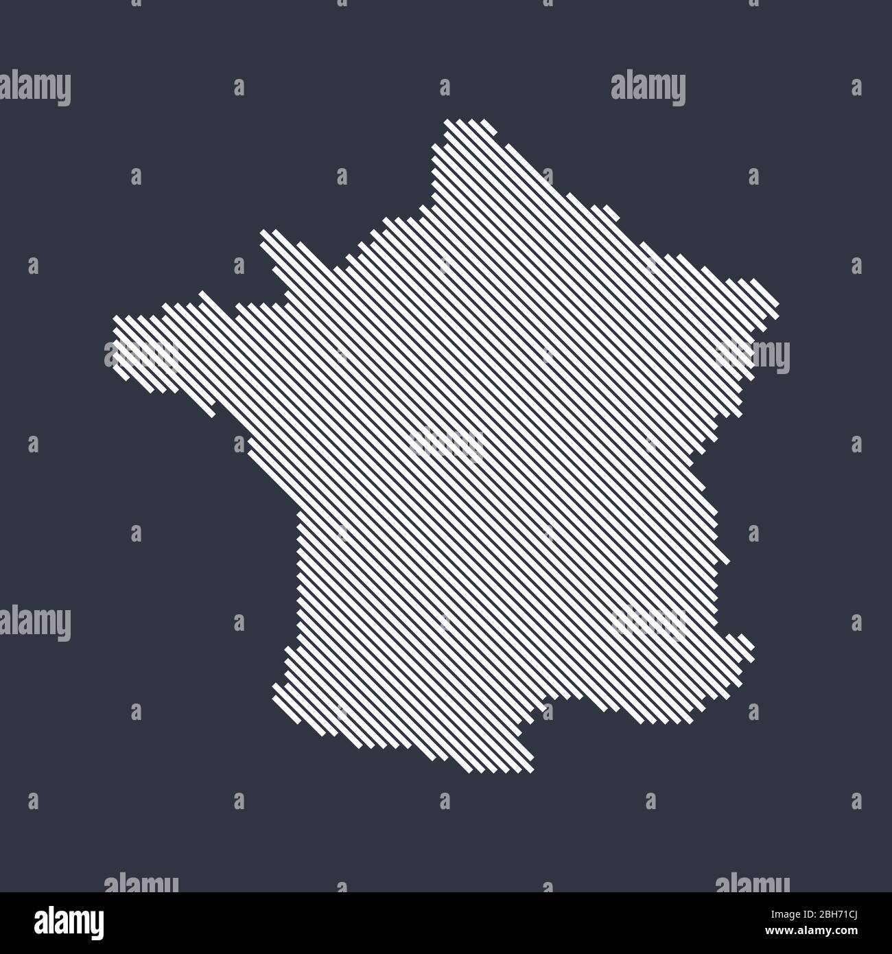 Stylized simple diagonal line map of France Stock Vector Image & Art ...