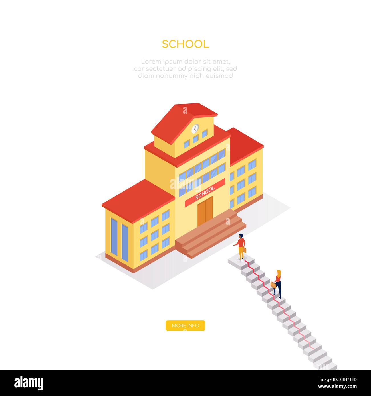 Online school banner 3d Cut Out Stock Images & Pictures - Alamy