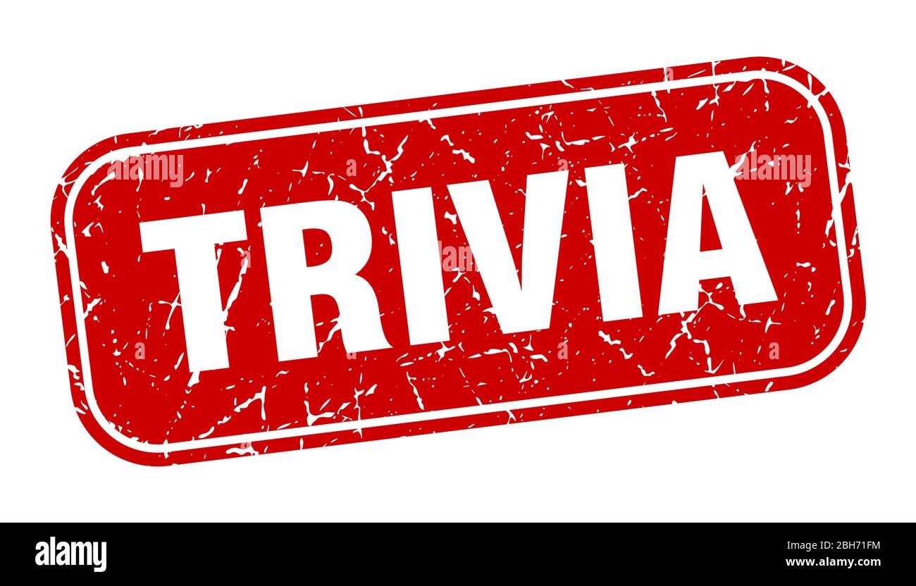trivia stamp. trivia square grungy red sign Stock Vector Image & Art ...
