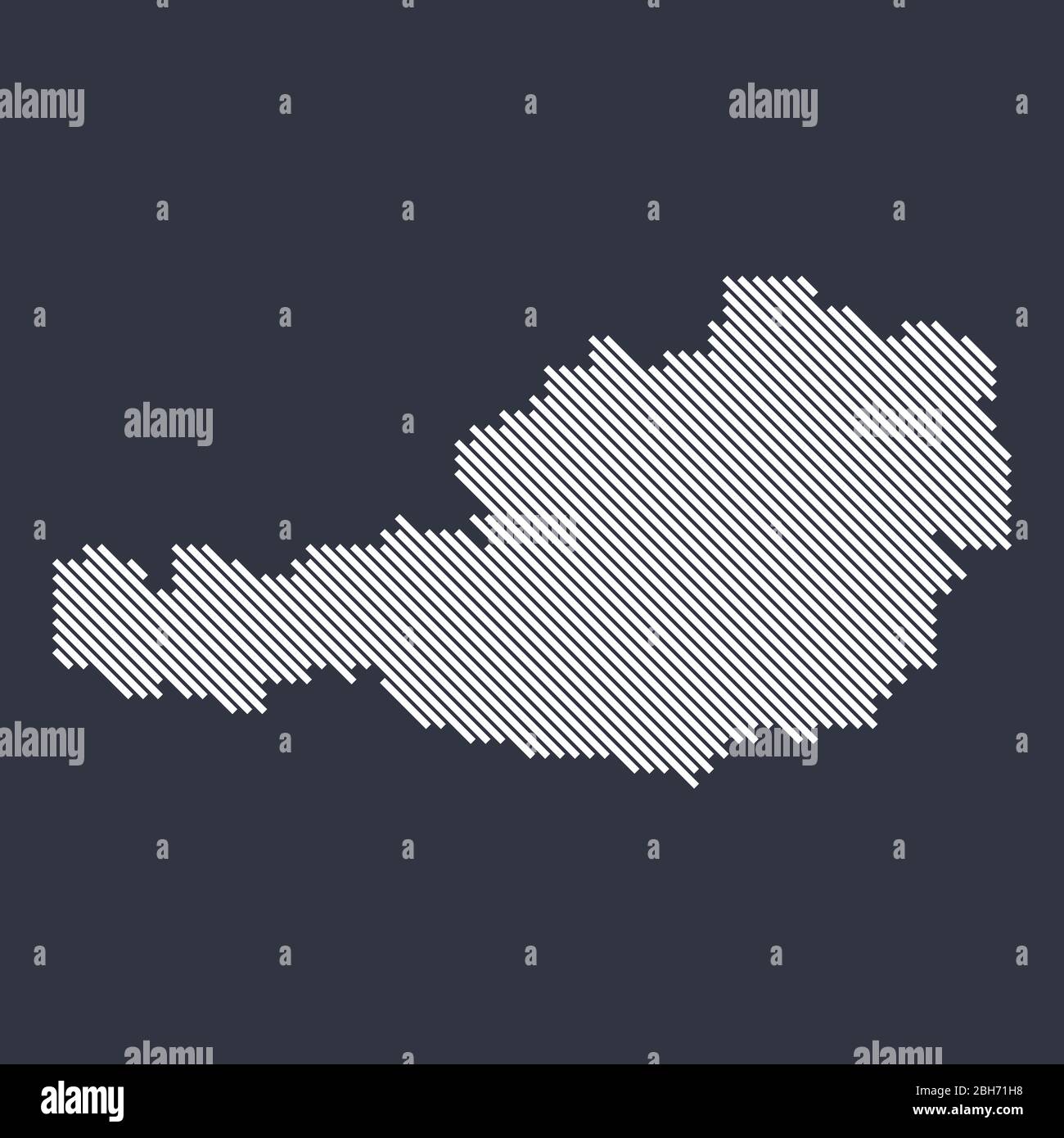 Stylized simple diagonal line map of Austria Stock Vector Image & Art ...