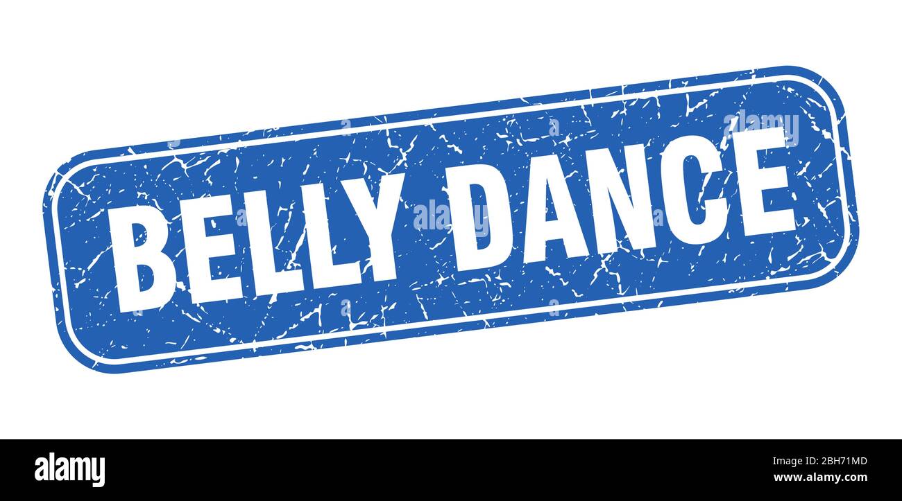 belly dance stamp. belly dance square grungy blue sign Stock Vector ...