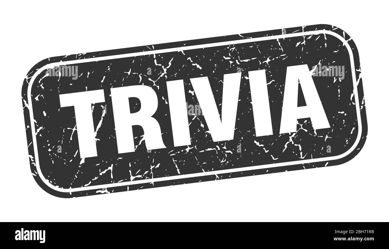 trivia stamp. trivia square grungy black sign Stock Vector Image & Art ...