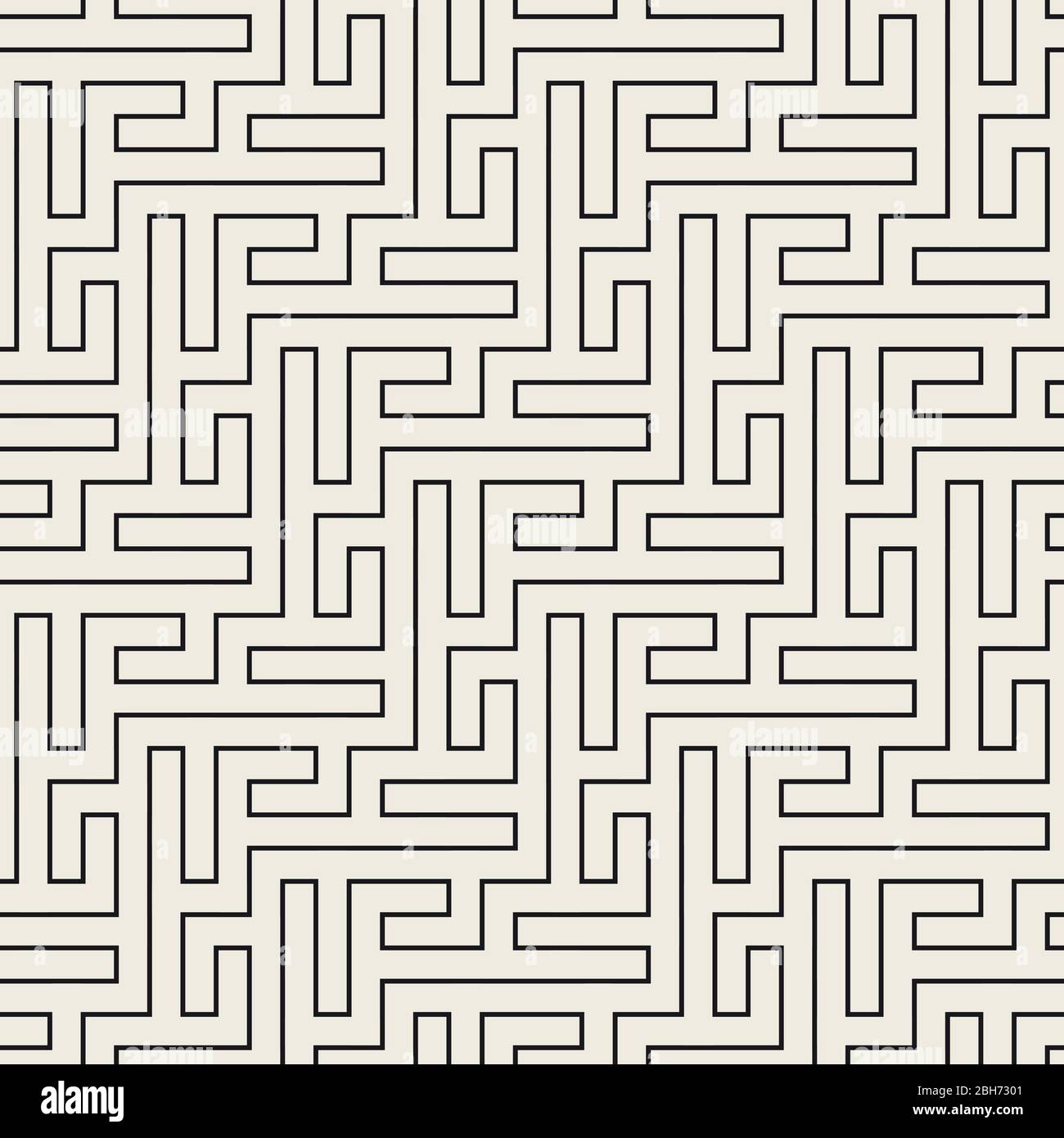 Vector seamless geometric pattern. Irregular linear grid. Chaotic maze ... Vector seamless geometric pattern. Irregular linear grid. Chaotic maze ...