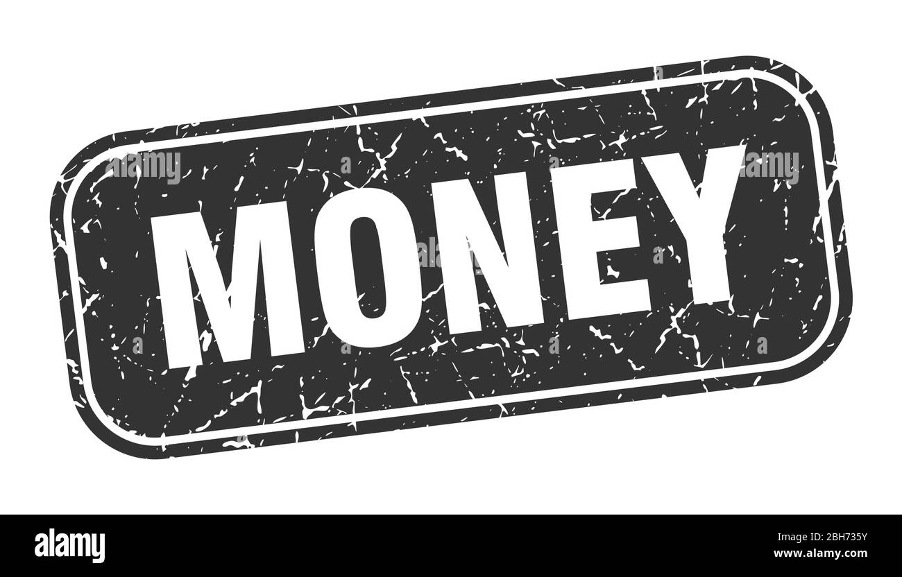 money stamp. money square grungy black sign Stock Vector Image & Art ...