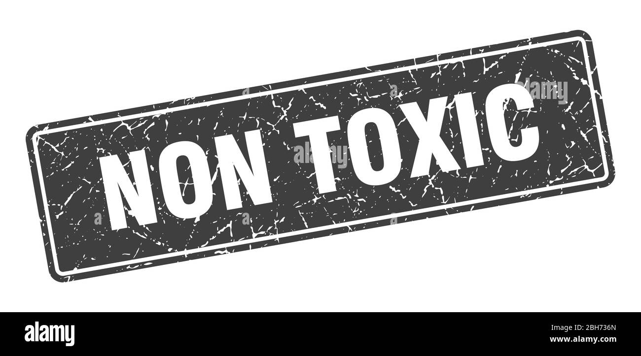 non toxic stamp. non toxic vintage black label. Sign Stock Vector Image ...