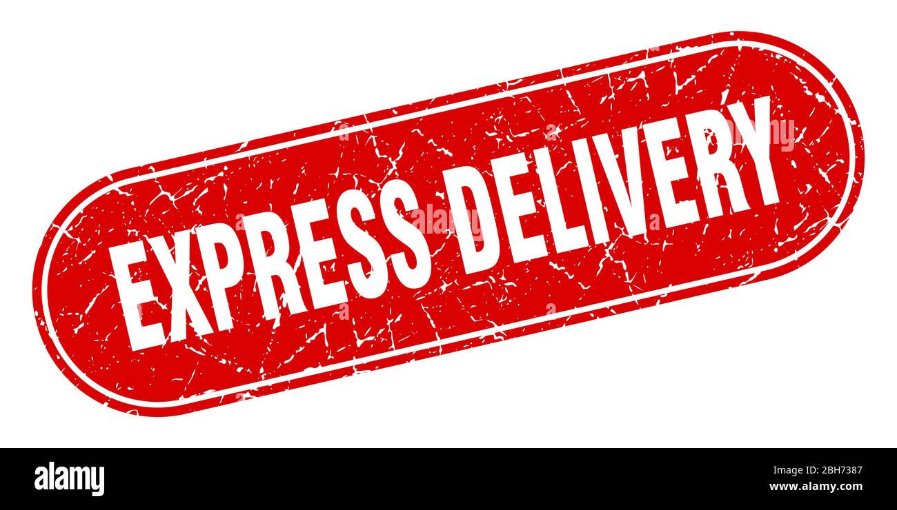 Square grunge red express hi-res stock photography and images - Alamy