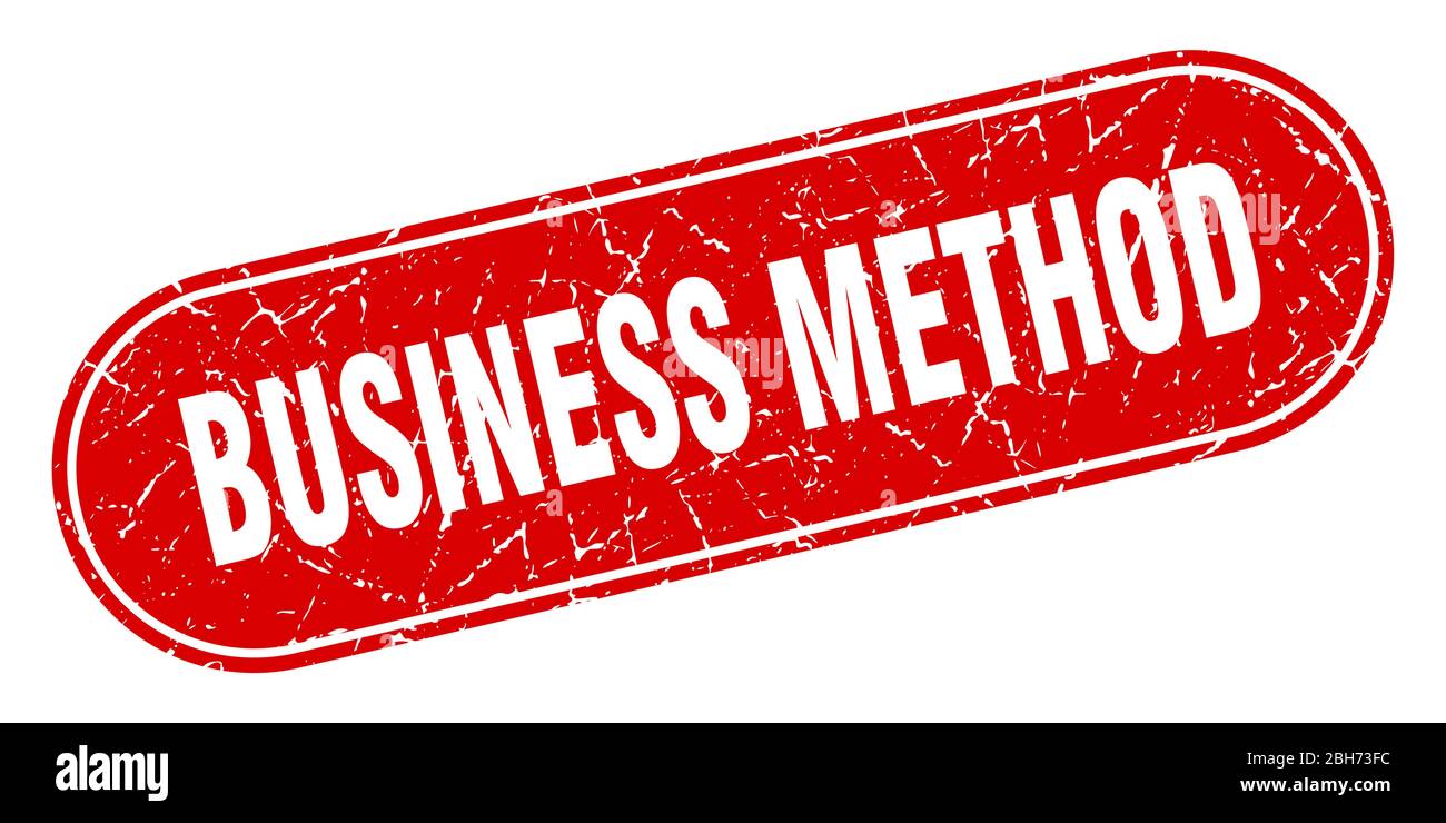 business method sign. business method grunge red stamp. Label Stock ...