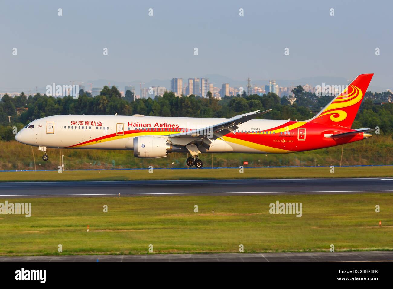 Chengdu, China – September 22, 2019: Hainan Airlines Boeing 787-9 ...