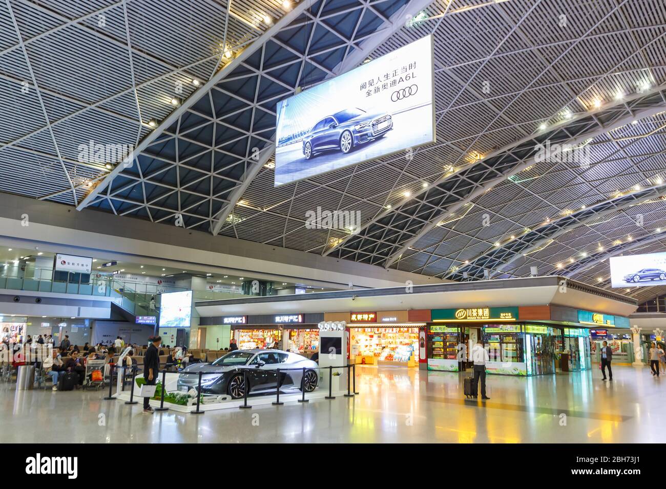 Chengdu, China – September 22, 2019: Terminal 2 at Chengdu airport (CTU ...