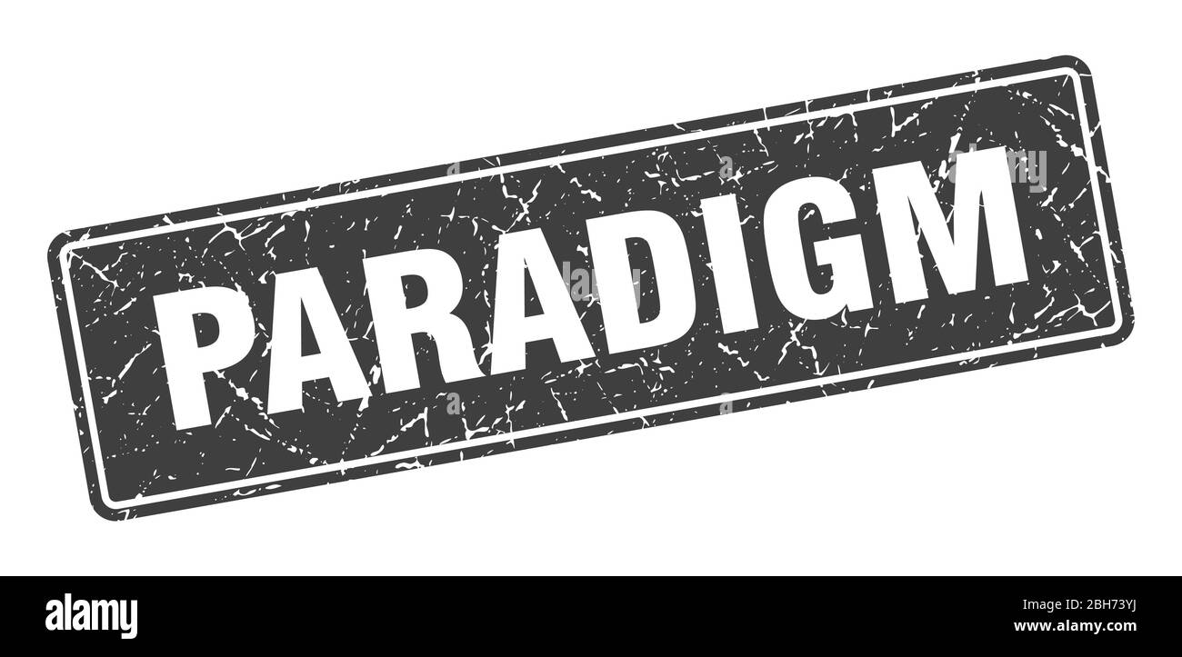 paradigm stamp. paradigm vintage black label. Sign Stock Vector Image ...