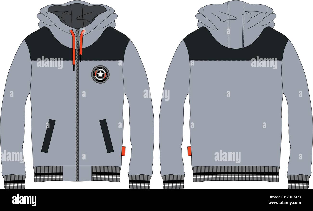 Denim jacket template Cut Out Stock Images & Pictures - Alamy