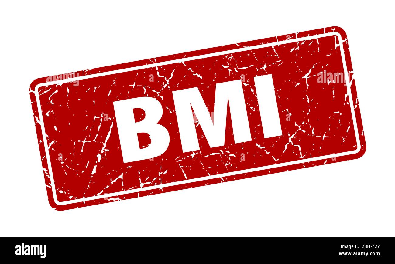 bmi stamp. bmi vintage red label. Sign Stock Vector Image & Art - Alamy