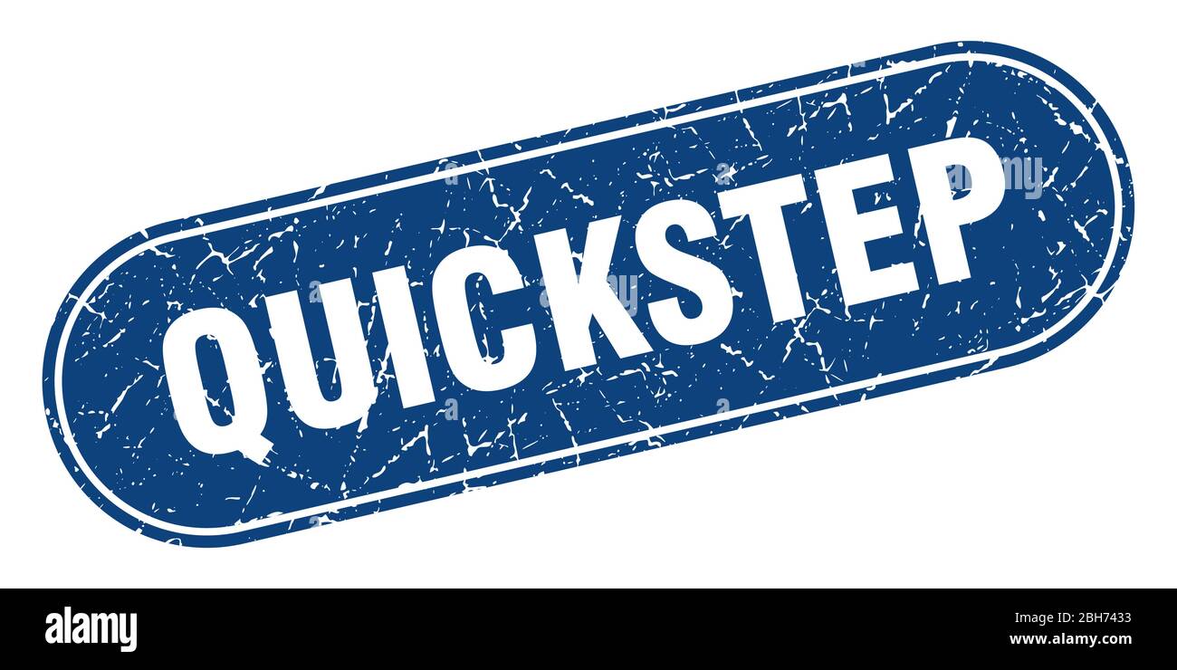 quickstep sign. quickstep grunge blue stamp. Label Stock Vector Image ...